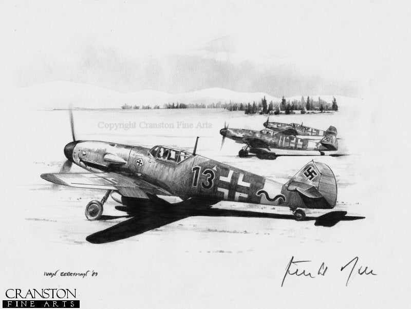 Gunther Rall - Black 13 by Ivan Berryman. [Original Drawing] – Military ...