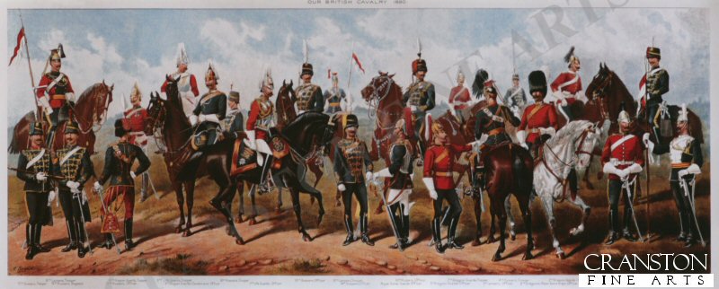 Cavalry Types of the British Army by Richard Simkin. [print] – Military ...