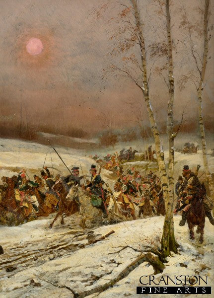 Cossacks Attacked by the Guard of Honour by Edouard Detaille [Postcard ...