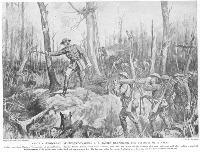 Captain (Temporary Lieutenant- Colonel) R. B. Barker Organizing The De ...