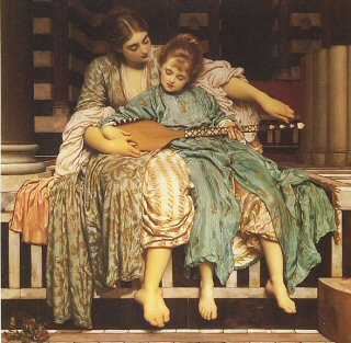 The Music Lesson by Lord Frederic Leighton [print] – Military Aviation ...