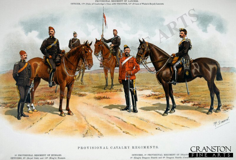 Provisional Cavalry Regiments by Richard Simkin [print] – Military ...