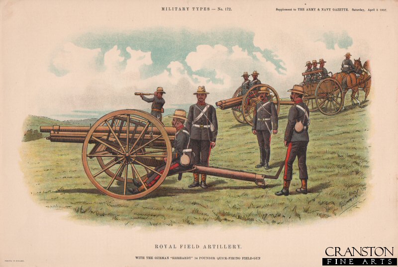 Royal Field Artillery by Richard Simkin [Antique] – Military Aviation ...