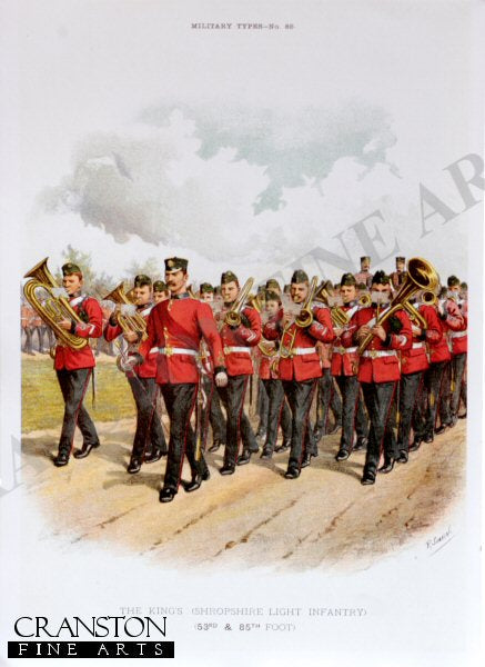 Shropshire Light Infantry by Richard Simkin. [Antique] – Military ...